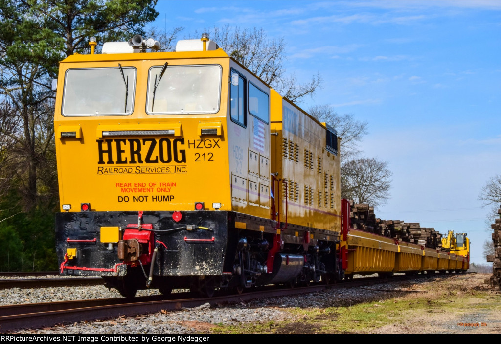 HZGX 212 MOW equipment used for moving railroad ties